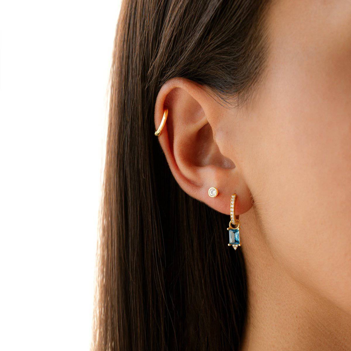 Pendientes azules